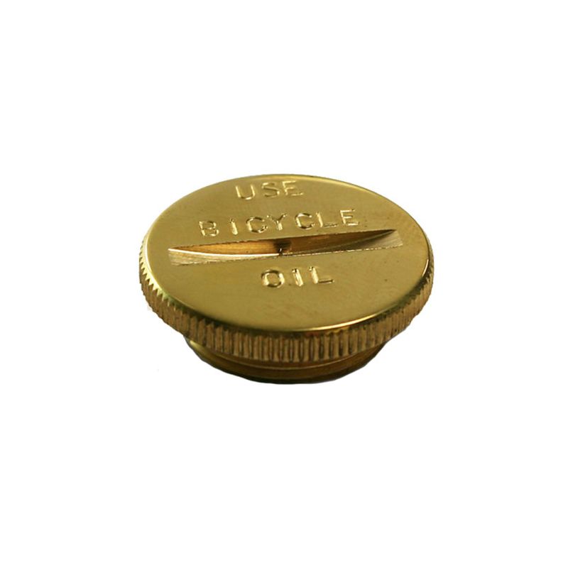 Shop our Round Knurled Brass Damper Cap - Engraved Use Bicycle Oi | SU ...